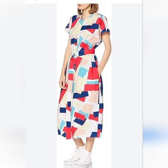 Lacoste | Dresses | Lacoste Woman Midi Dress Red Size 34 Vintage | Poshmark
